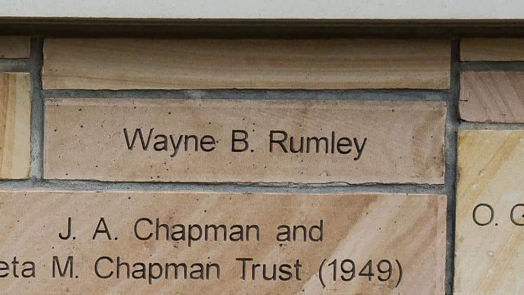Wayne B. Rumley - Chapman Legacy Society